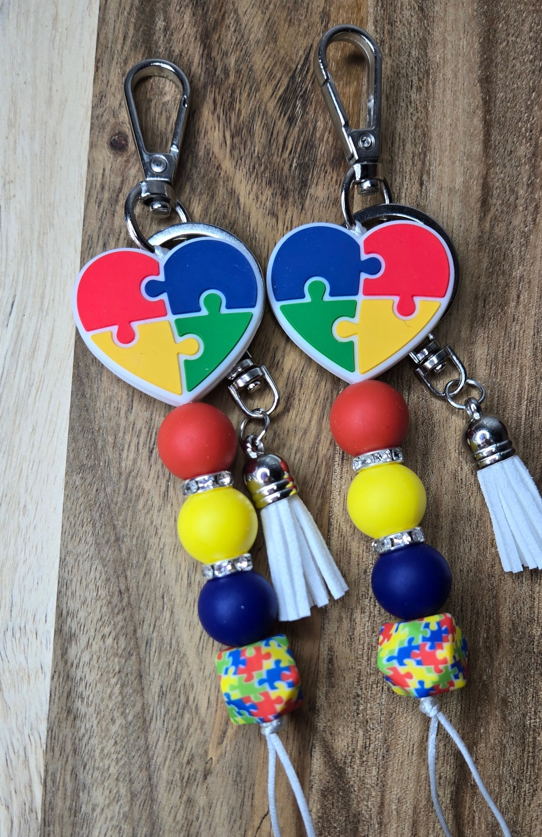 Autism Heart Keychain – Whimsy Tethered Expressions